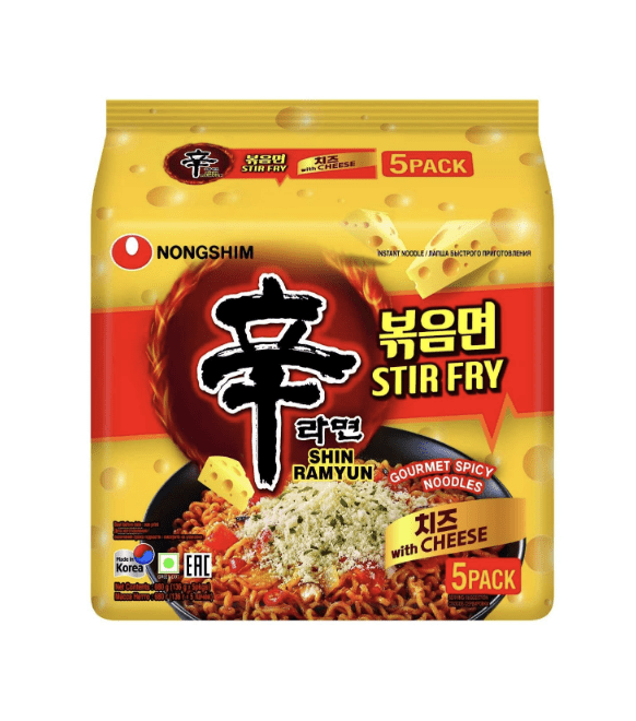 Multipack Ramen Shin Frito con Queso de 136gr x 5 Und – Picante – Oppa ...