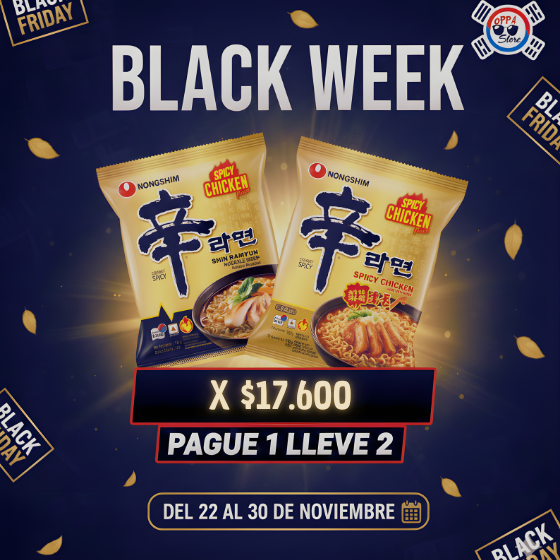 2×1 Ramen Shin con Sabor a Pollo – Picante – Oppa Store Colombia