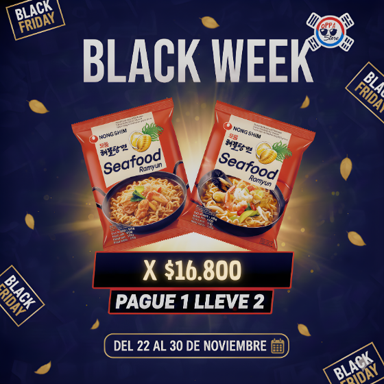 2×1 Ramen Seafood & Surimi x 120gr – Picante – Oppa Store Colombia